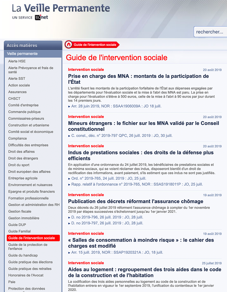 Guide de l’Intervention Sociale